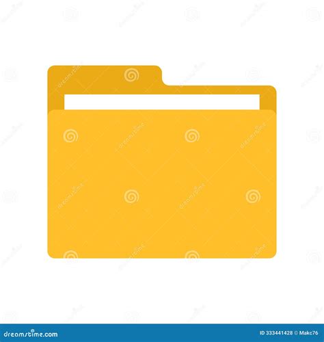 Folder Icon Document Symbol File Icon Stock Vector Illustration Of Datum Folder 333441428
