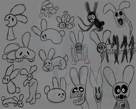 Freaky And Cute Bunny Doodle By Toongamer01 On Newgrounds