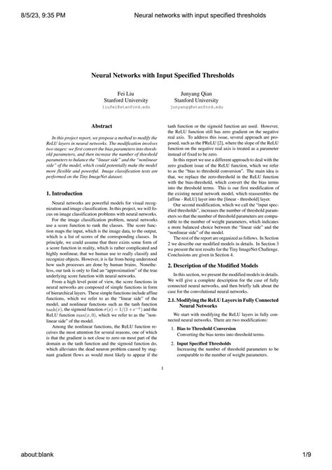 Solution Neural Networks With Input Specified Thresholds Convolutional