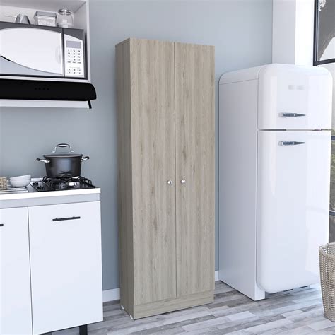Gray Five Shelf Cabinet Hidden Hinges Meets Garage Storage Demands
