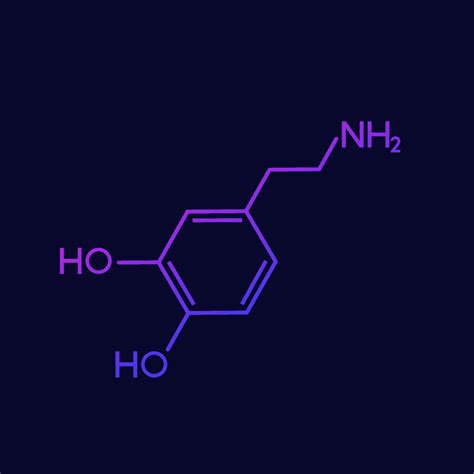Dopamine Molecule Neurotransmitter Hormone Of Happiness 2297300