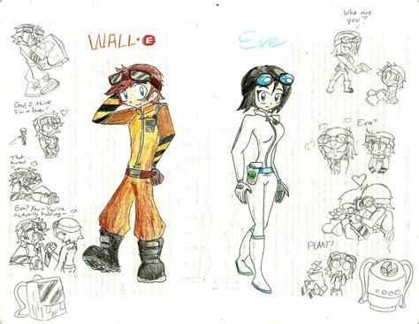 Wall E And Eve Human Version By Chrisz2006 On Deviantart