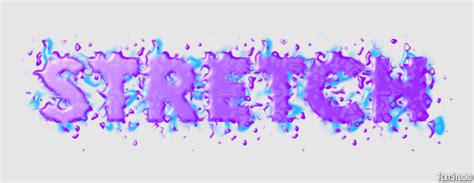 Stretch Text Effect And Logo Design Word