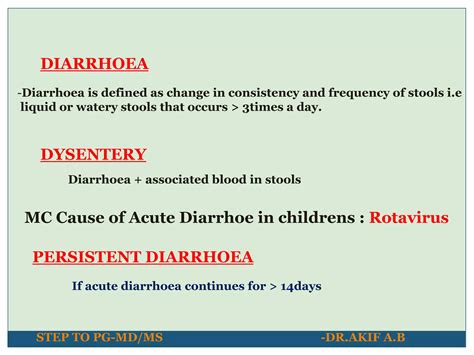 Diarrhoea And Dehydration Pptx