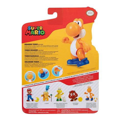 Orange Yoshi With Egg World Of Nintendo Super Mario 4 Inch Figure W
