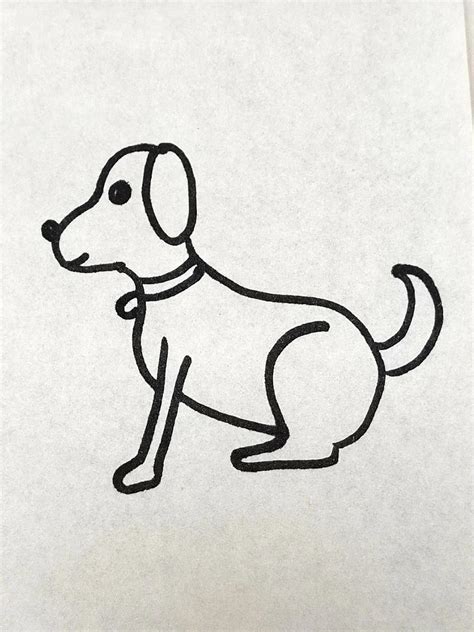 小狗简笔画图片大全可 小狗简笔画图片大全可爱 画趣文库（我爱生活）