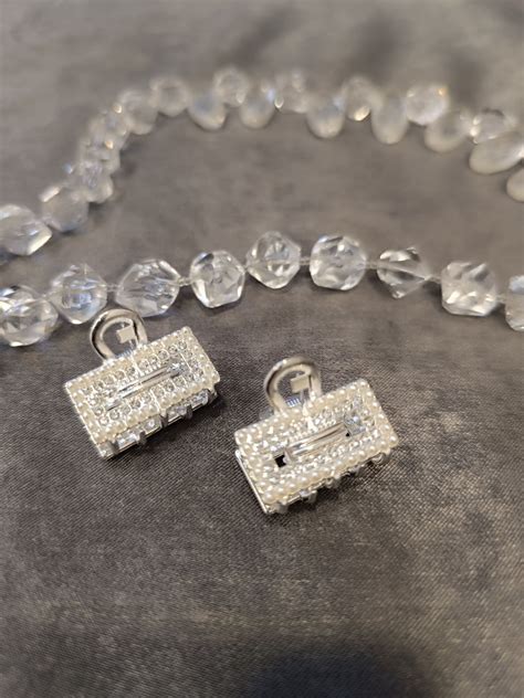 Набор крабиков для волос мини крабики 2 шт серебристого цвета со