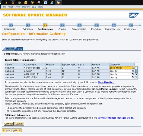 Solved Sum Portal Upgrade Stuck With Target Component Inf Sap