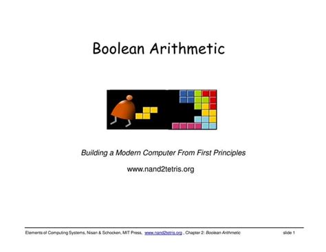 Boolean Arithmetic Ppt