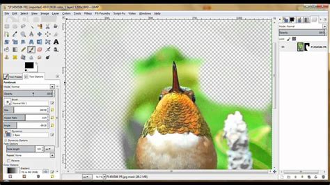GIMP Mask Part The Layer Mask YouTube