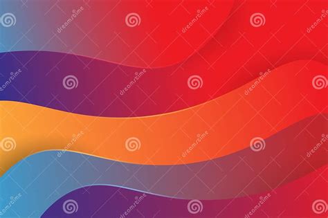 Colorful Wavy Gradient Shape Abstract Background Stock Illustration Illustration Of Shape