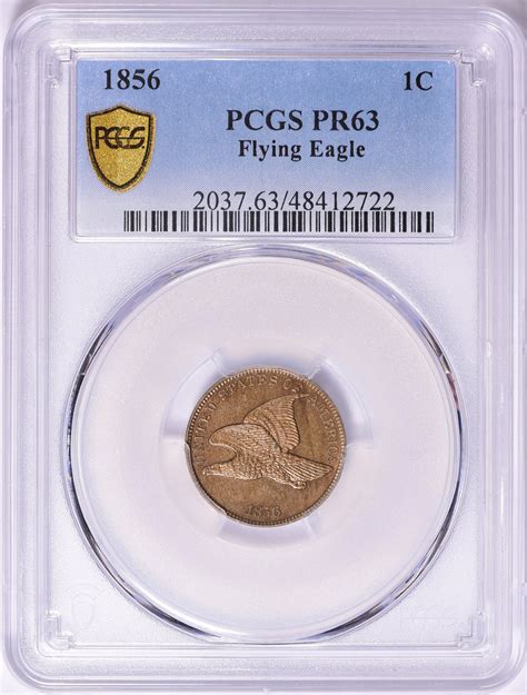1856 Flying Eagle Cent Pcgs Proof 63 Item 1462461 Greatcollections