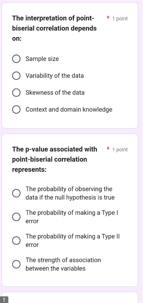 The Interpretation Of Point 1 Point Biserial Studyx