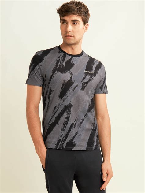 Freddy Printed T Shirt With Brush Effect In Cotton Womens T Shirt