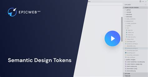 Semantic Design Tokens Epic Web Dev