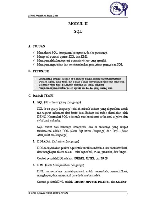 pdf modul 2 sql basis data