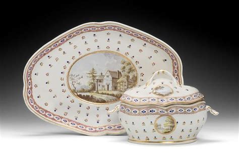 Bonhams An Important Caughley Sauce Tureen Cover And Stand Circa