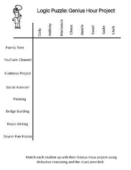 Deductive Reasoning Logic Puzzle Babe Project Edition By TeachThought