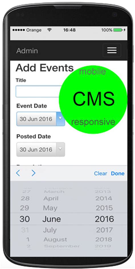 Mobile Friendly Content Management System
