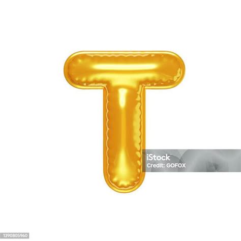 노란색 풍선 형태의 3d 팽창 문자 T 흰색 배경에 고립 3d 그림 3차원 형태에 대한 스톡 사진 및 기타 이미지 3차원 형태 공기 주입 구 Istock