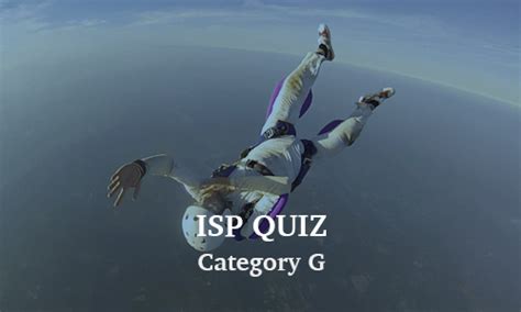 ISP Category G Quiz Toggle Science