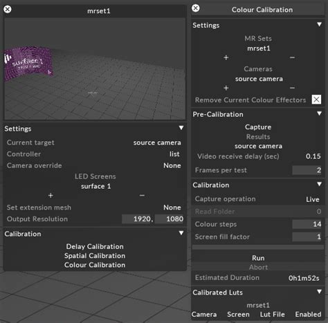 Colour Calibration Disguise