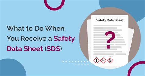 What To Do When You Receive A Safety Data Sheet Sds Dataessence