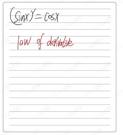 Solved Find The Derivative Of Sin X From First Principle N [algebra]