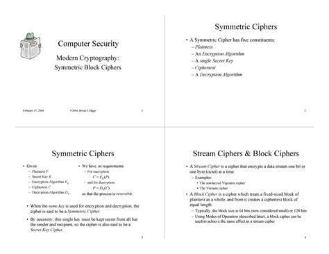 Symmetric Ciphers Summary Asas Dan Dasar Perpajakan February 17 2004 ©2004 Bryan J Higgs