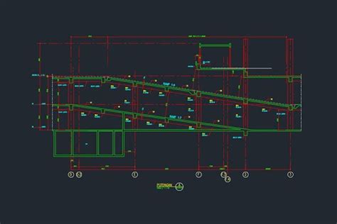 Download Gambar Kerja Desain Ramp File Dwg AutoCAD Autocad Detail Arsitektur Lantai
