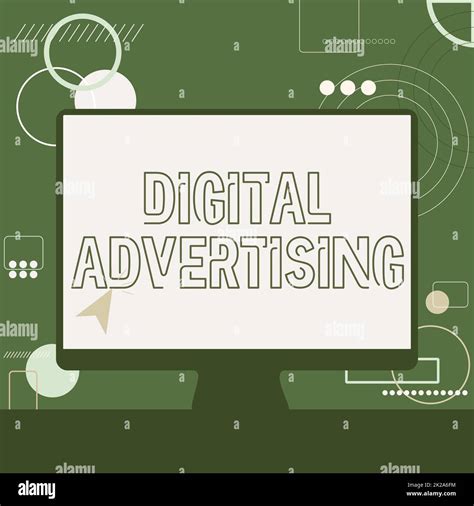 Sign Displaying Digital Advertising Word Written On Online Marketing Deliver Promotional
