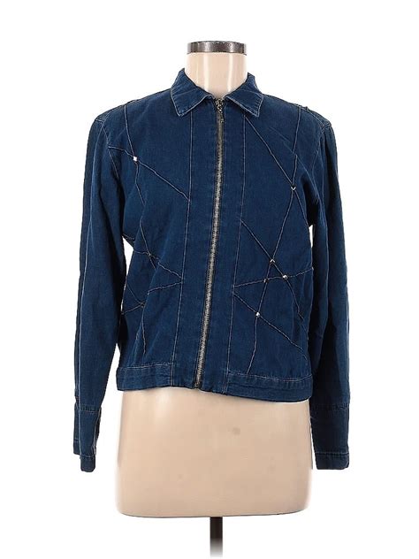 Assorted Brands 100 Cotton Stars Blue Denim Jacket Size S 57 Off Thredup