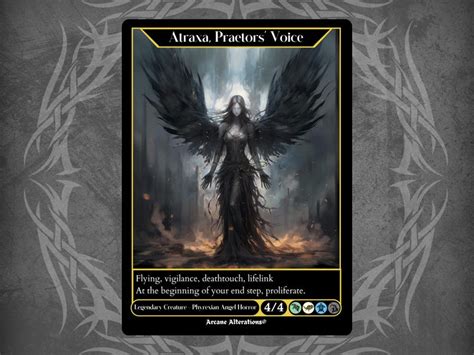 Atraxa Praetors Voice Full Art Custom Card Etsy