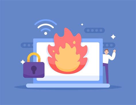 Premium Vector Firewall Concept Or System For Limiting And Controlling Access To A Network