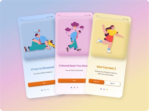 Claymorphism Ui Design Onboarding By Farhanma On Dribbble