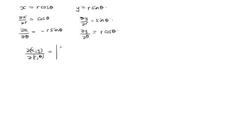 Solved Find The Jacobian Matrix For The Transformation 𝐟 R θ X Y