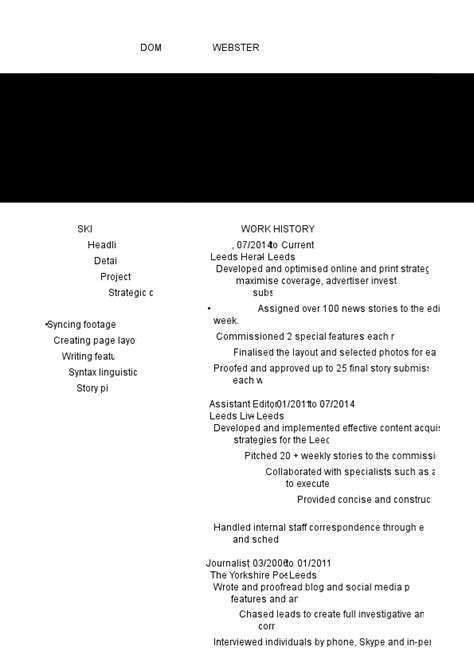 Editor Cv Examples And Templates Myperfectcv