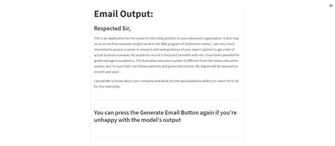 Github Hetvi Emailgenerator An Automatic Email Generator Built Using Gpt And Openai Api