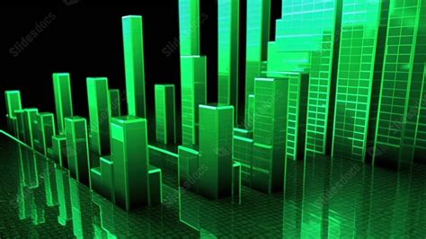 Visualizing Progress 3d Green Arrow Up Graphs Representing Growth Powerpoint Background For Free