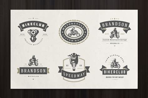 50个摩托车logo和图形 50 Motorcycles Logos And Badges 云瑞设计