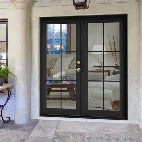 Jeld Wen 72 In X 80 In W 2500 Bronze Clad Wood Left Hand 6 Lite