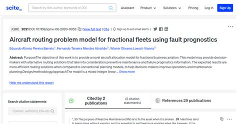 Aircraft Routing Problem Model For Fractional Fleets Using Fault Prognostics
