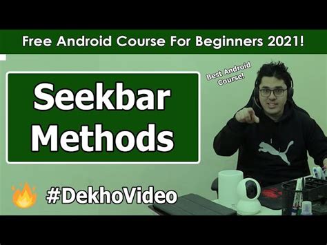 Free Video Android Seekbar And Its Methods Tutorial 11 From Codewithharry Class Central