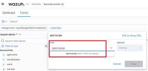 [feature request] allow filter by `agent group` in `wazuh modules security events` · issue