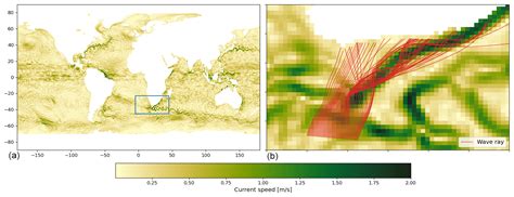 GMD Ocean Wave Tracing V A Numerical Solver Of The Wave Ray Equations For Ocean Waves On