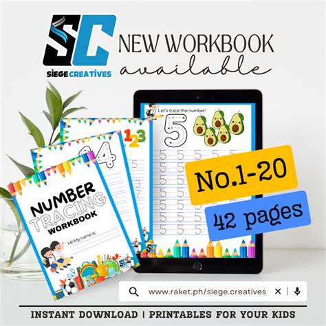 Educational Number Tracing Workbook