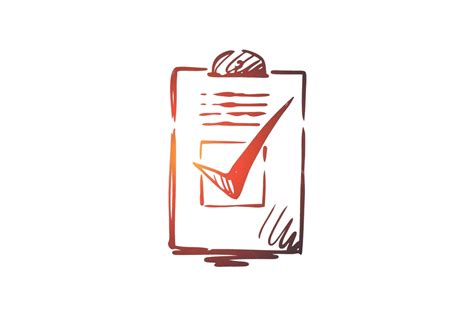 handdrawn sketch illustration of a validated and acknowledged idea in