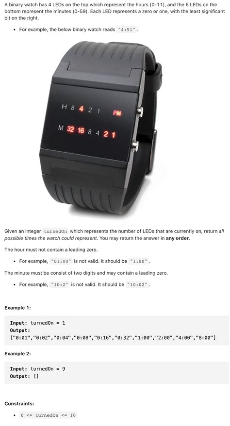 401 Binary Watch Kickstart Coding