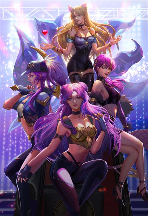 Kda Fan Art By Jiuge On Deviantart Lol League Of Legends League Of