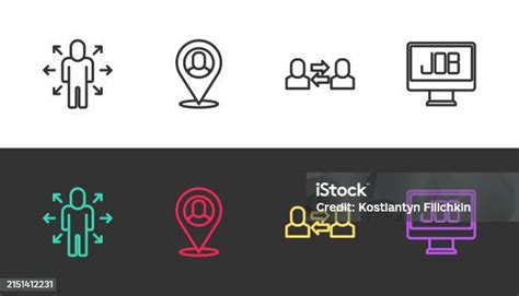 흑백으로 멀티태스킹 관리자 작업 작업자 위치 교환 및 검색 작업을 설정합니다 벡터 가공의 인물에 대한 스톡 벡터 아트 및 기타 이미지 가공의 인물 개념 검은색